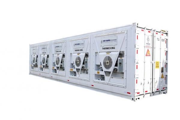 Container cấp đông 40 feet kích thước lớn, làm lạnh sâu và nhanh